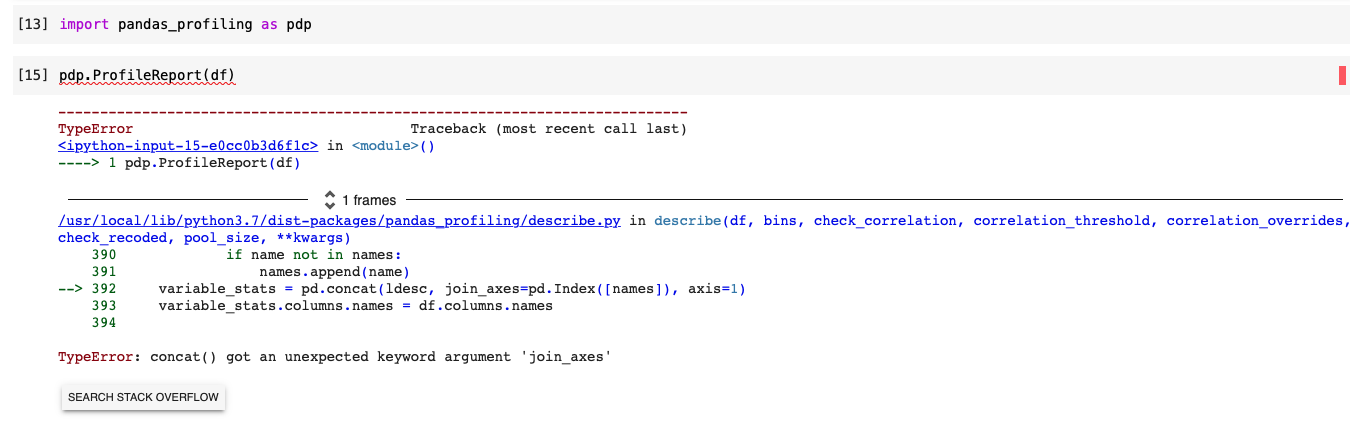 Google ColabでPandas profilingができない時の対処法 - さとぶろぐ