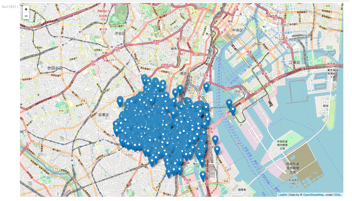 Pythonとfoliumでopenstreetmapの地図上にヒートマップを作ろう さとぶろぐ