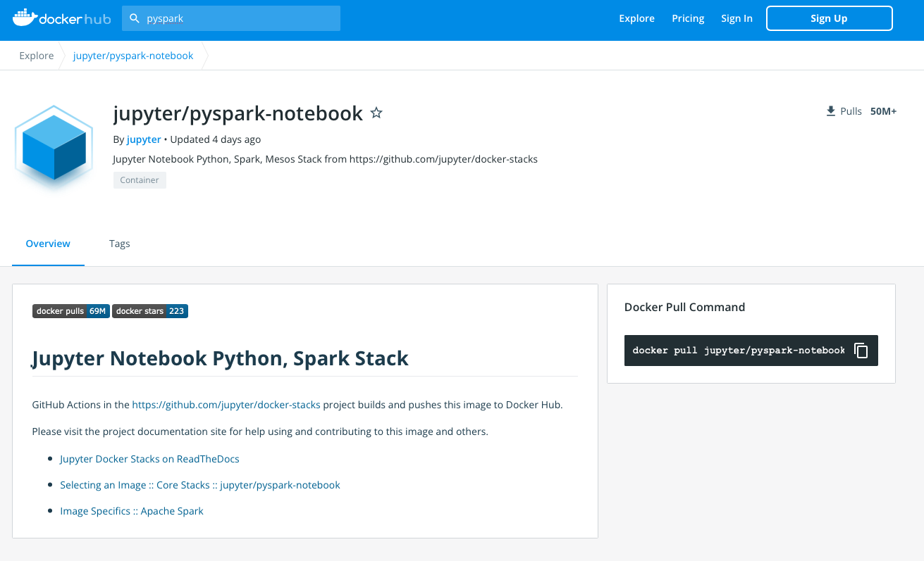 PySparkをJupyterLabで使おうーDocker Hubで簡単に環境設定 - さとぶろぐ